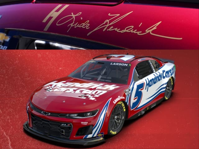 Why does Kyle Larson's car feature Rick Hendrick's wife Linda's name at ...