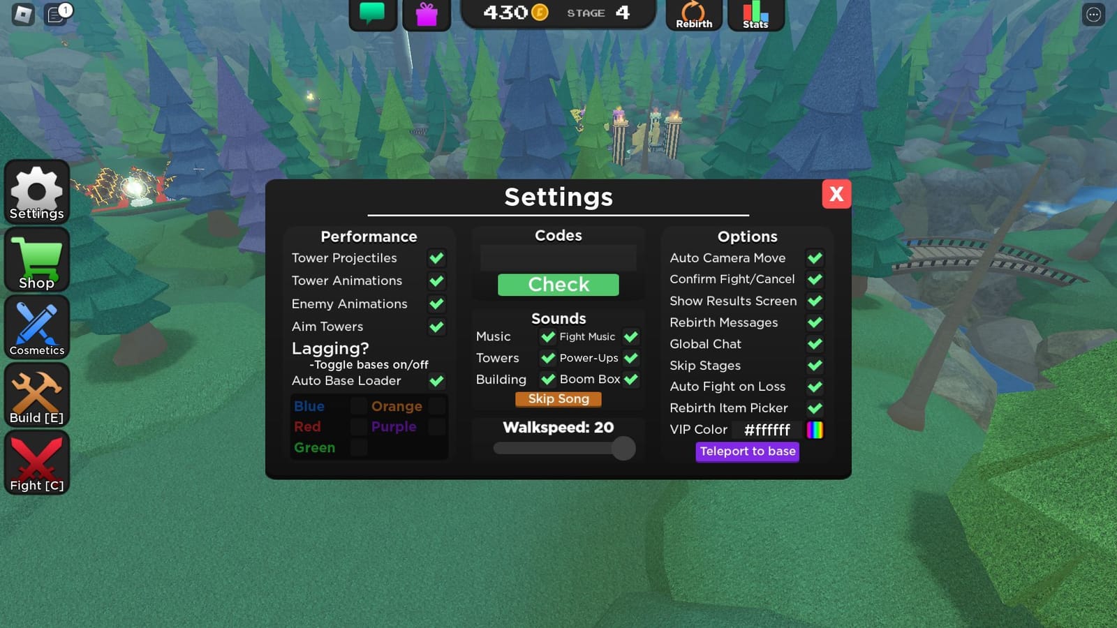 Defender’s Depot Codes