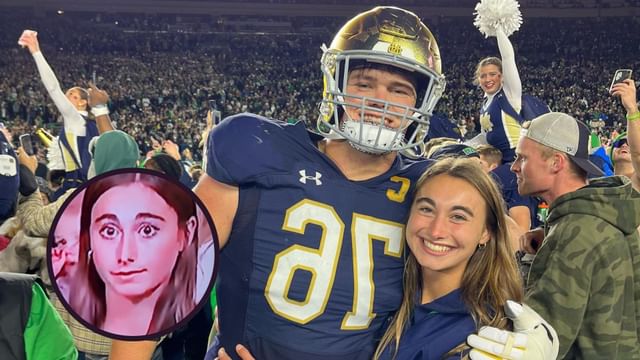 WATCH: Chargers OT Joe Alt's girlfriend Emilie Meyer's awkward reaction goes viral during 2024 ...