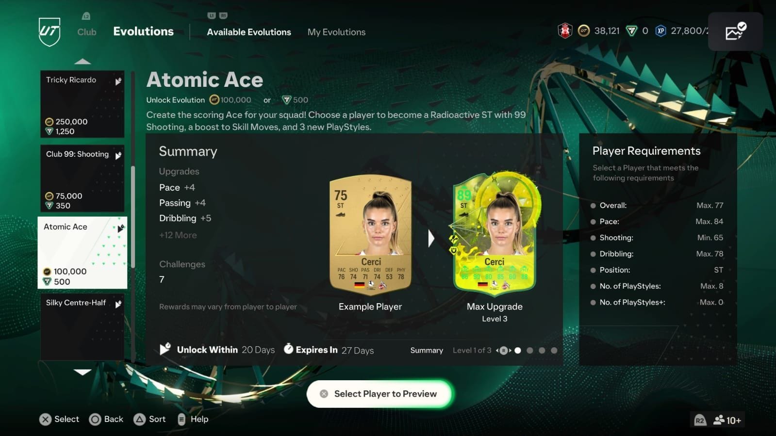 EA FC 24 Atomic Ace Evolution guide: Best players to use, all upgrades, requirements, and more