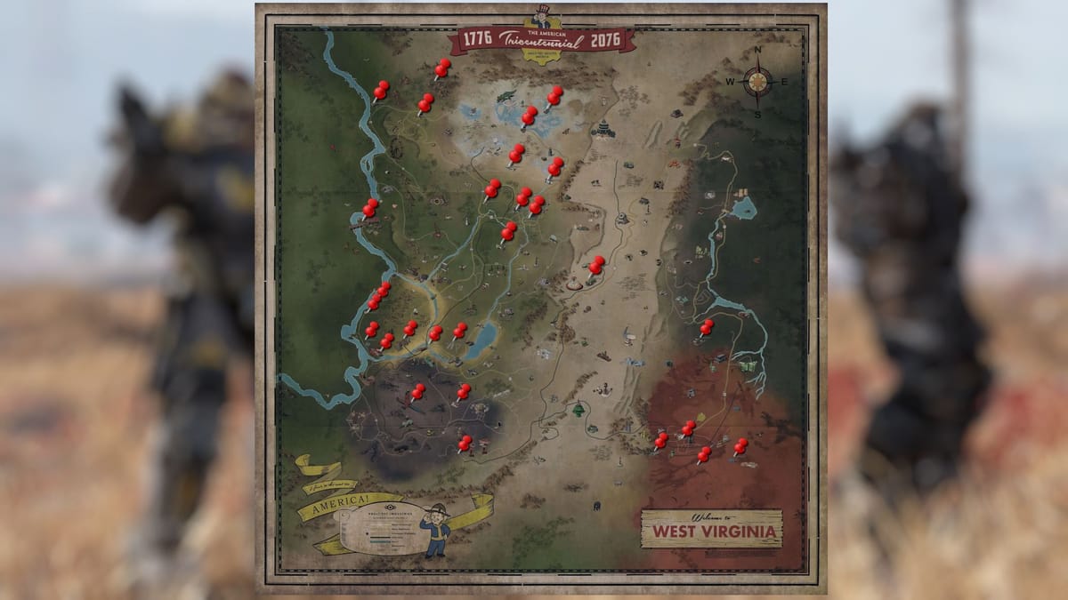 All Fallout 76 Power Armor locations