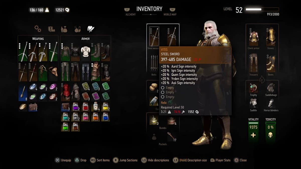 10 strongest weapons in The Witcher 3, ranked
