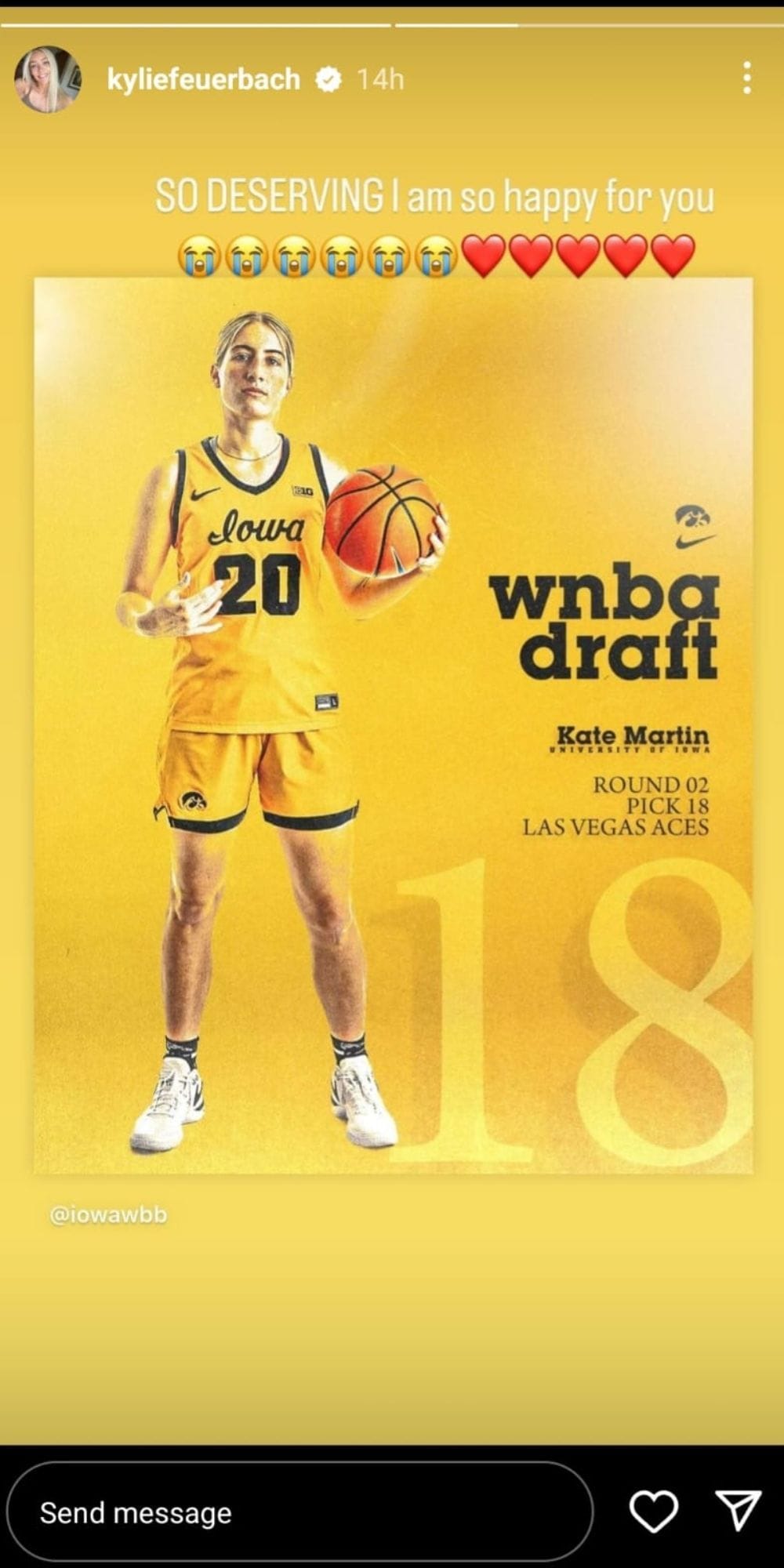 5 Iowa players that couldnt contain excitement for Caitlin Clark and ...