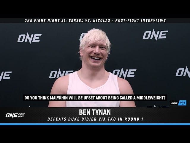 ONE Fight Night 21: "I'll knock them all down" - Ben Tynan wants to lay ...