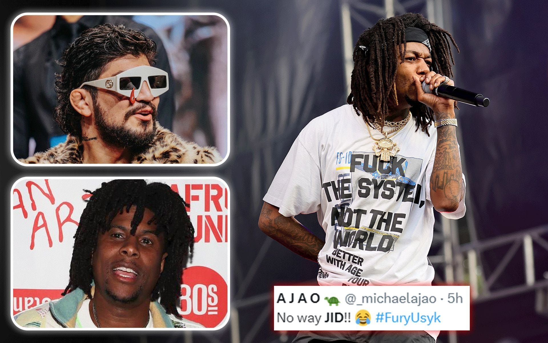 Dillon Danis, Barry Hefner, and fans react to rapper JID performing ...