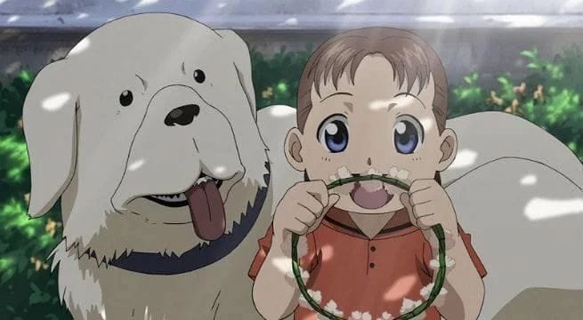What happens in Fullmetal Alchemist to Nina and the Dog?