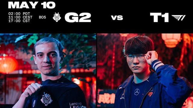 T1: T1 vs G2 League of Legends MSI 2024 Bracket Stage: Head-to-head, livestream details, and more