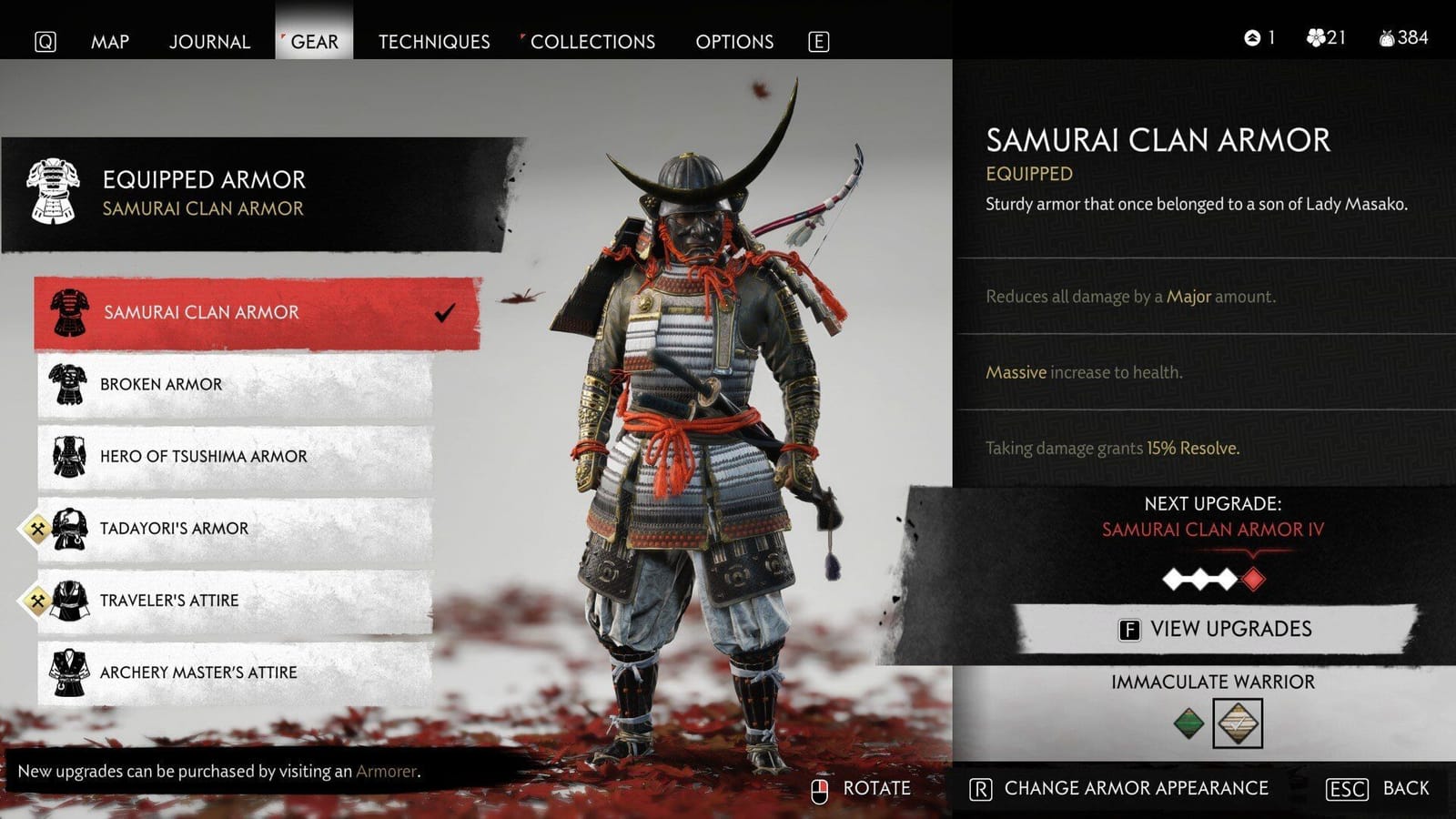 Ghost of Tsushima: How to get the best early-game armor set