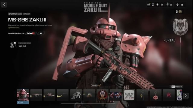 All Gundam x Warzone and MW3 bundles leaked