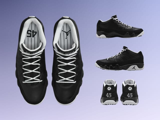 air jordan 9 barons: Air Jordan 9 Golf Barons shoes: Detailed look