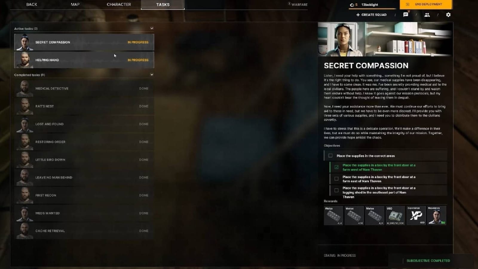 All tasks and locations in Gray Zone Warfare (Work in progress list)