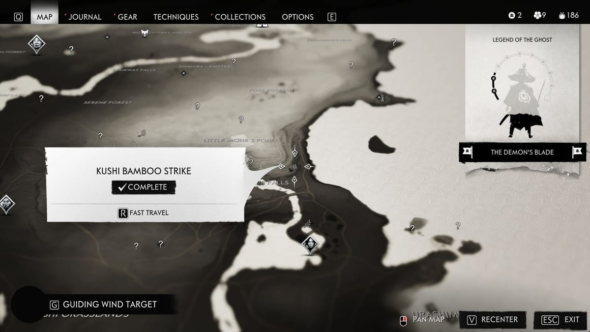All bamboo strike locations in Ghost of Tsushima