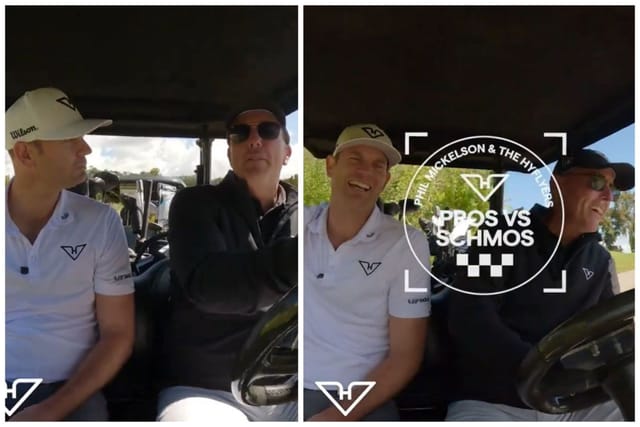 Watch: Phil Mickelson gives a ‘taste’ of ‘Pros vs Schmos’ just days ...