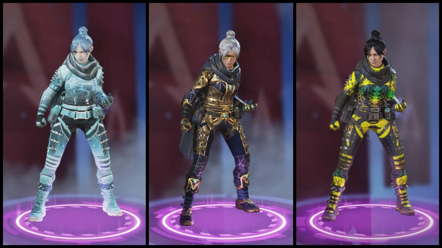 All Wraith skins in Apex Legends
