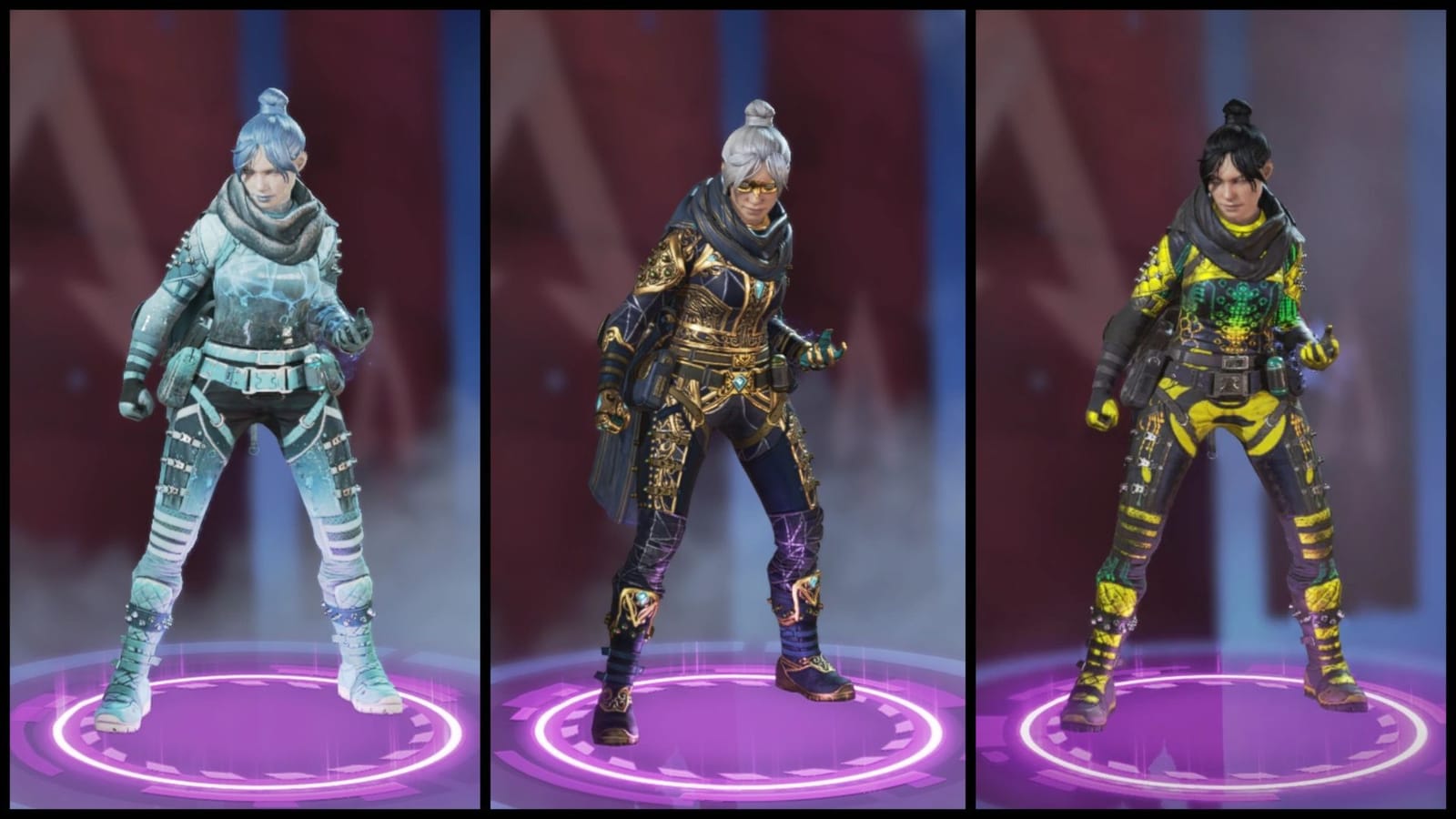 All Wraith skins in Apex Legends