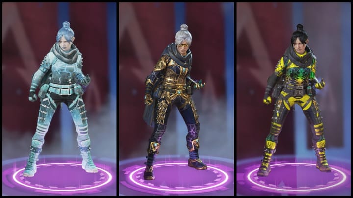All Wraith skins in Apex Legends