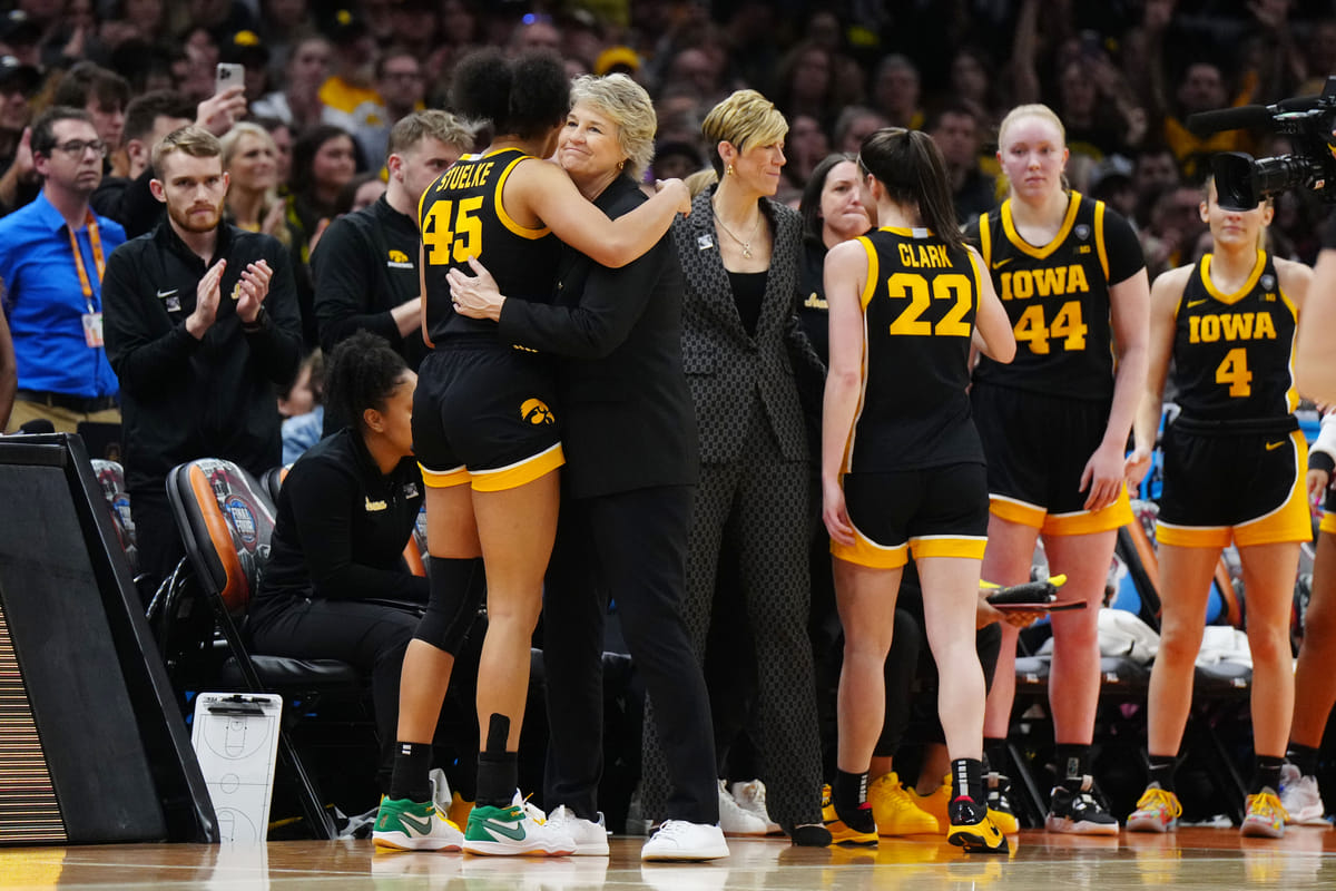 WATCH: Ex-Iowa star Kate Martin's stunned reaction to Lisa Bluder's ...