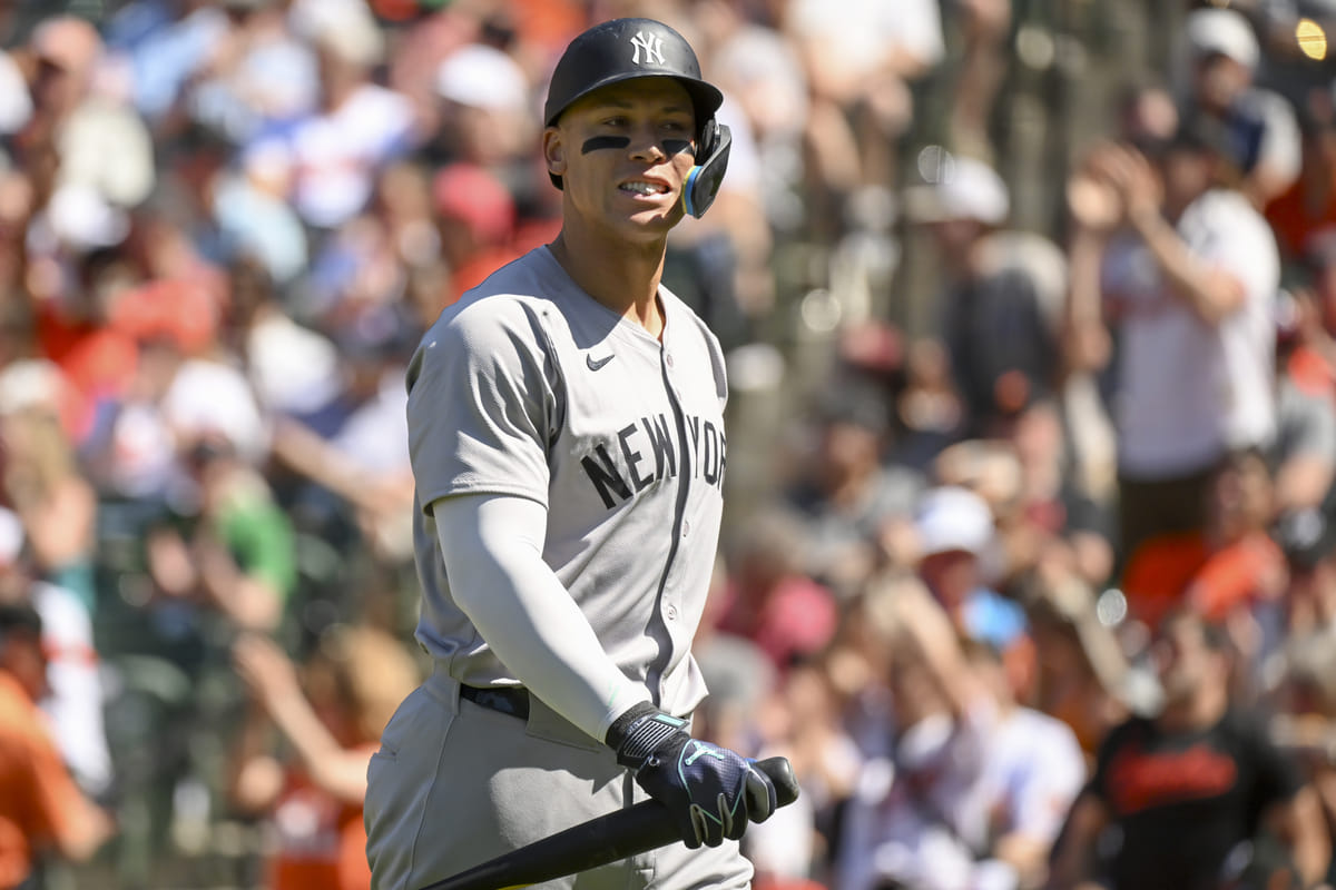 WATCH: Yankees slugger Aaron Judge blasts home run in first at-bat ...