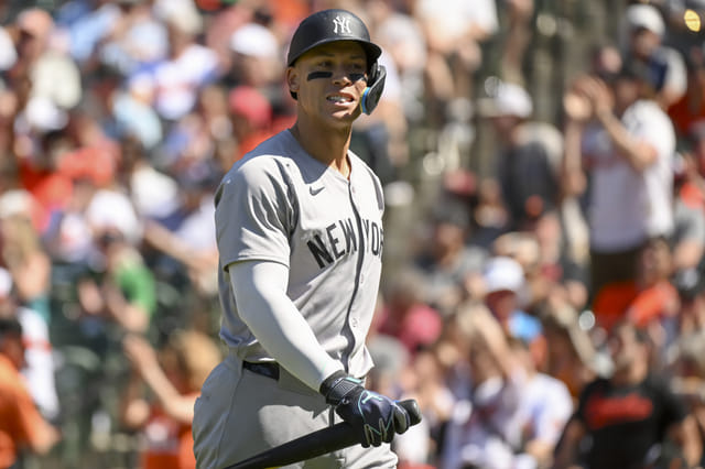 WATCH: Yankees slugger Aaron Judge blasts home run in first at-bat ...
