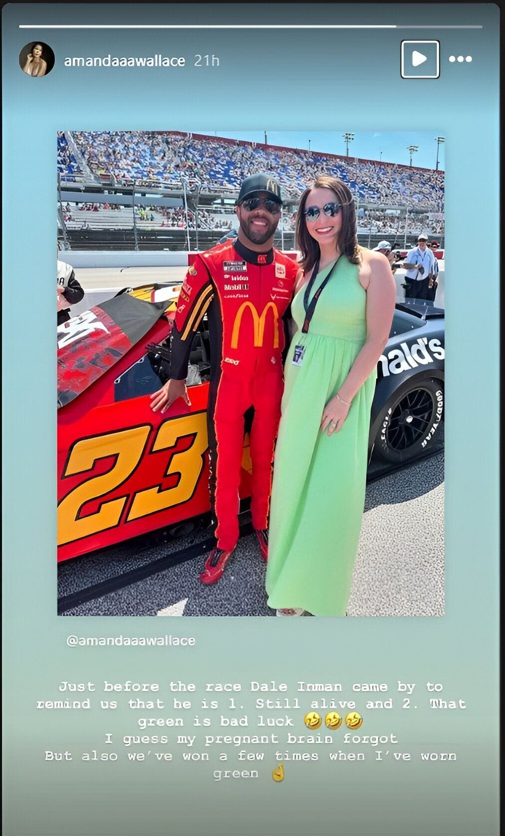 "Green is bad luck"- Amanda Wallace's Darlington outfit choice backfires hilariously after Bubba ...