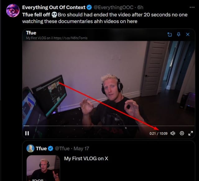 "Tfue fell off": Fans react to veteran Fortnite streamer uploading his ...