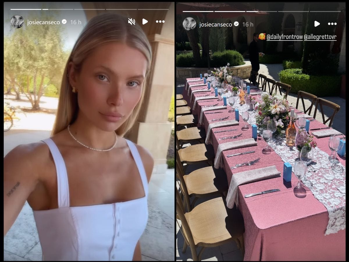 In Photos: Jose Canseco's daughter Josie attends family brunch for ...