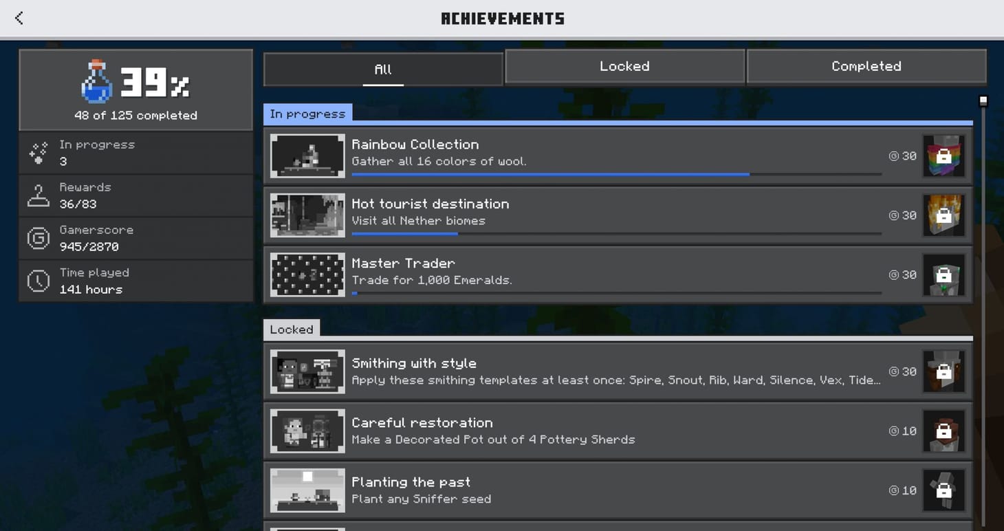 How to turn on achievements in Minecraft