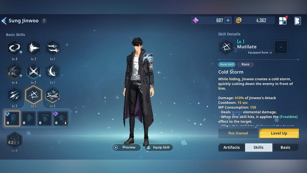 Best skills and runes for Sung Jinwoo in Solo Leveling Arise