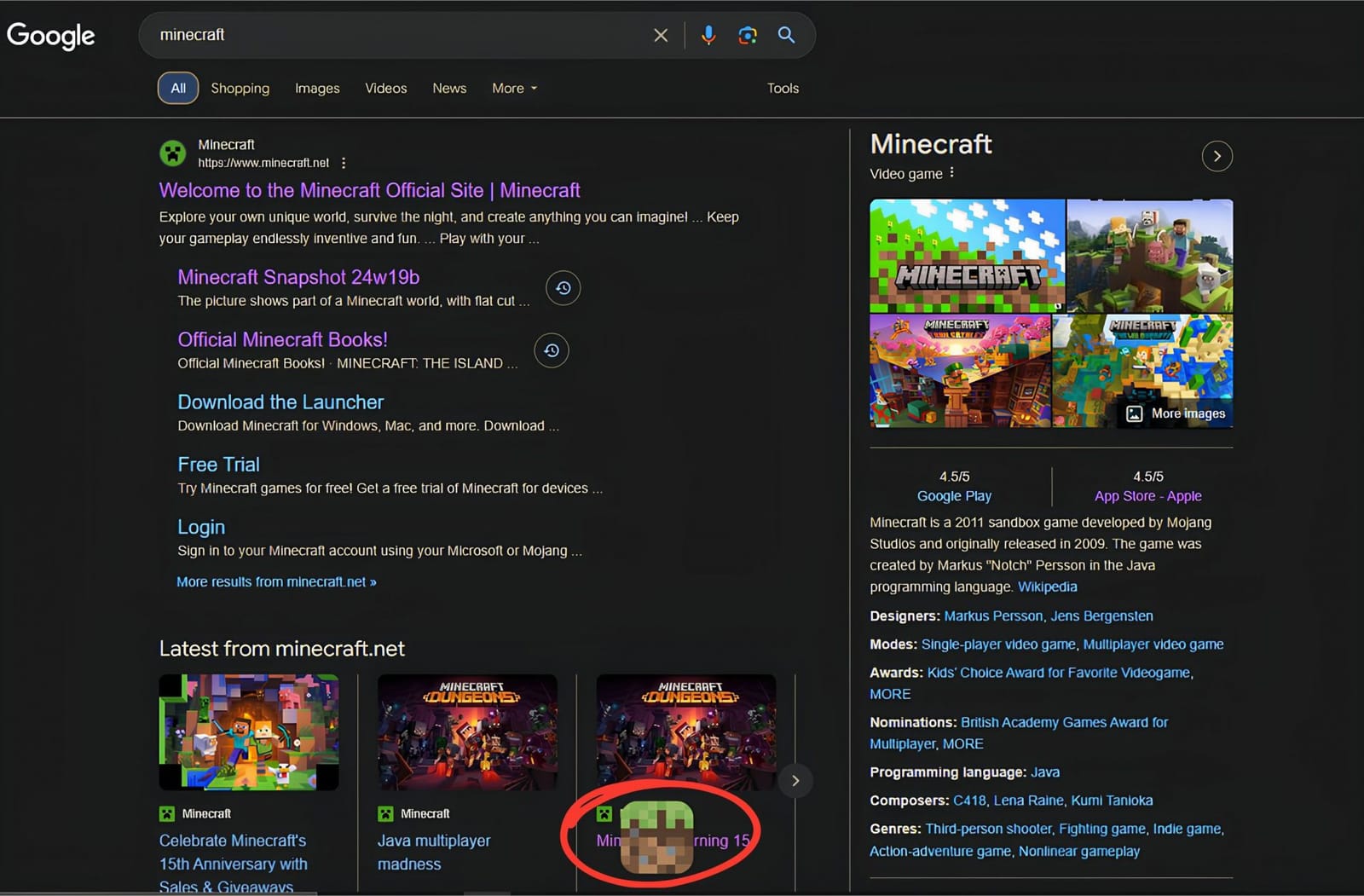 Google Minecraft Easter egg: All you need to know
