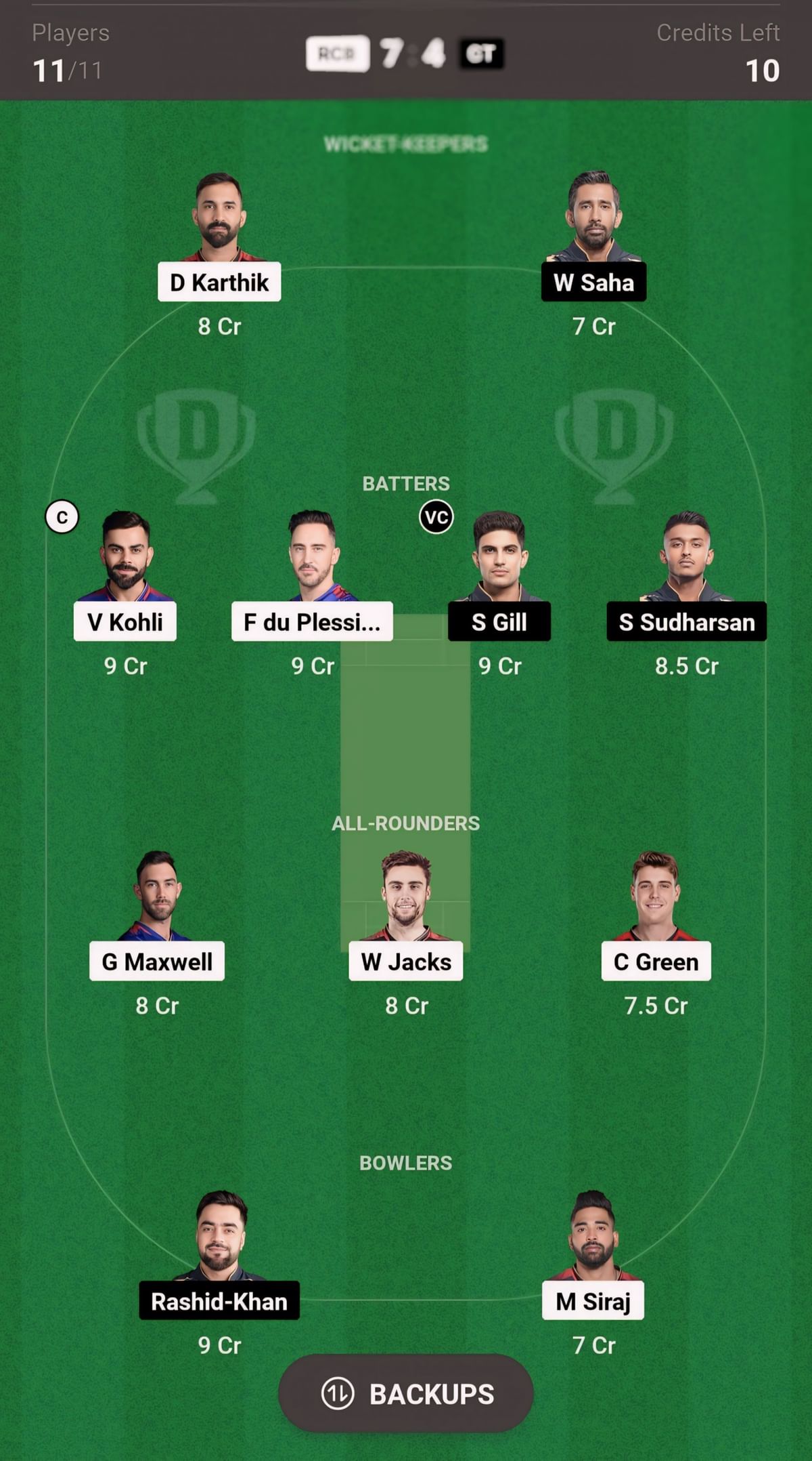 RCB vs GT Dream11 Prediction: Fantasy Cricket Tips, Today's Playing 11 and Pitch Report for IPL ...