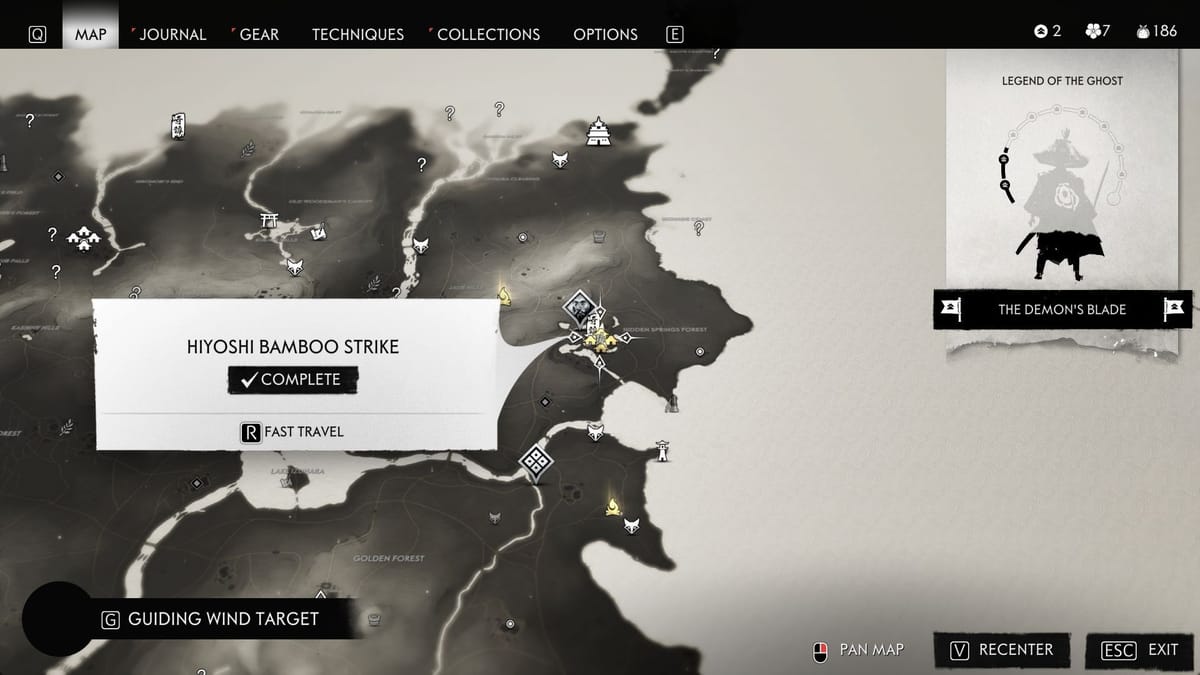 All bamboo strike locations in Ghost of Tsushima