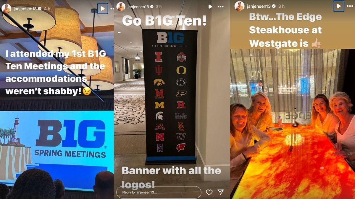 IN PHOTOS: From attending Big Ten meetings to watching Caitlin Clark and Kate Martin play, Iowa ...