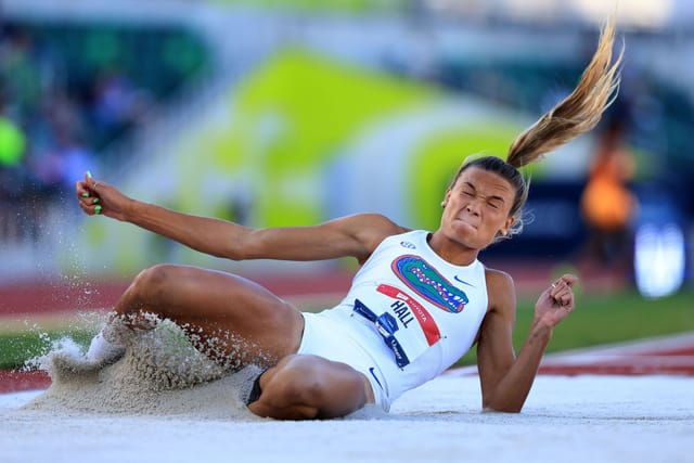 WATCH: Anna Hall shares video of her long jump progress three months ...
