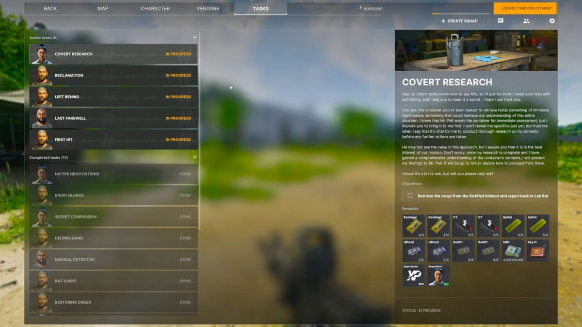 How to complete Covert Research in Gray Zone Warfare?