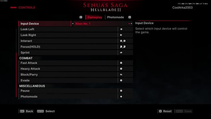 Best Senua's Saga Hellblade 2 controller settings