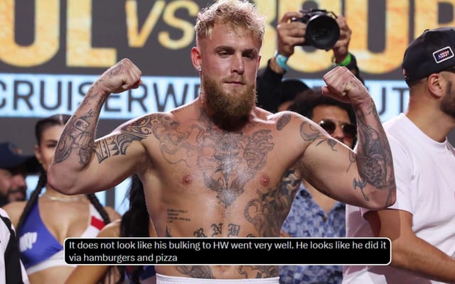 "Did he get his roids from KFC?" - Fans debate over Jake Paul's bulked ...