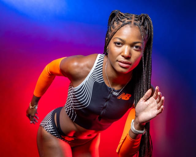 In Pictures: Gabby Thomas dazzles in black in new Modern Luxury Cover