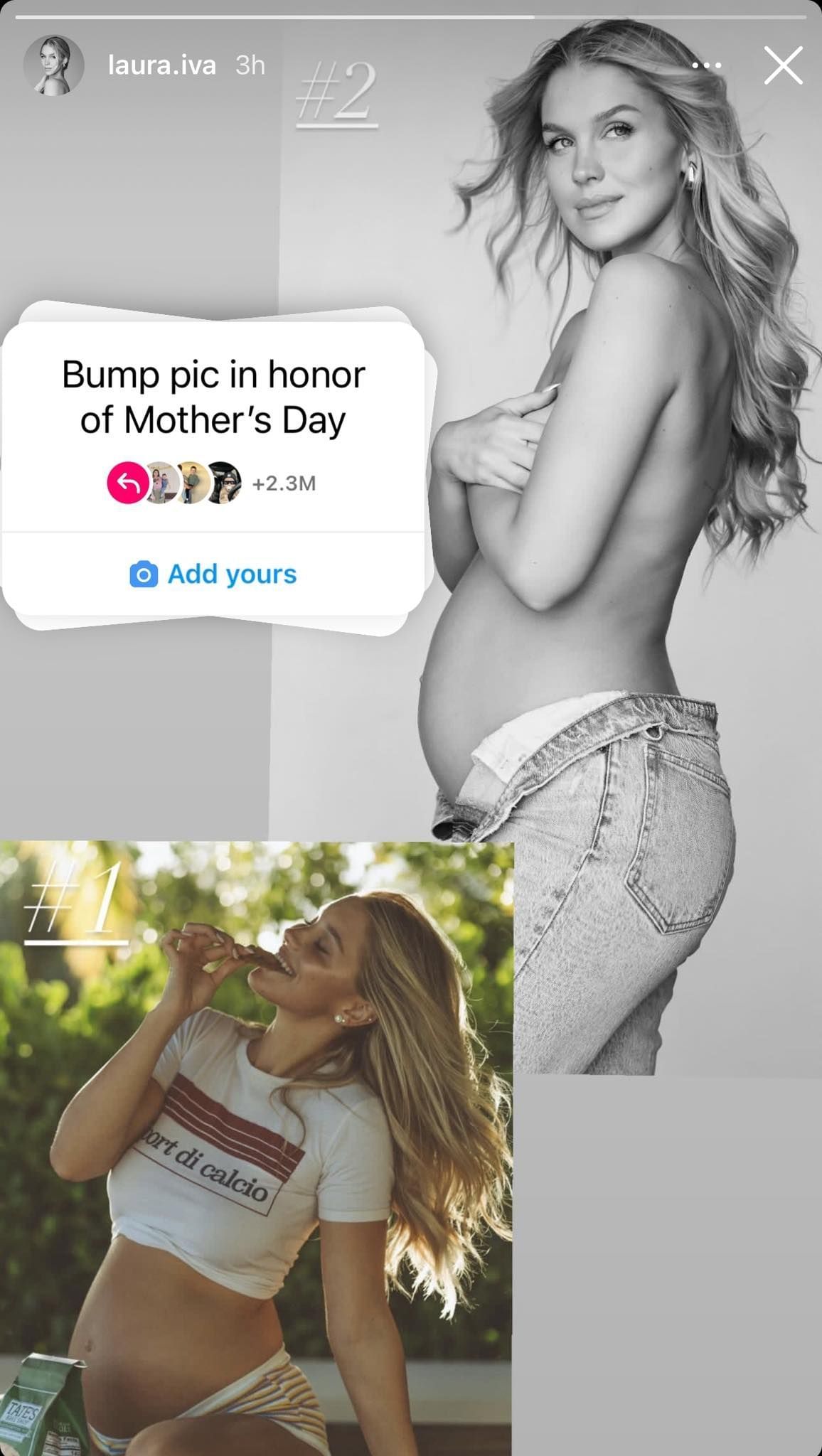 D'Angelo Russell's baby mama Laura Ivaniukas shares 7-months of baby bump to mark Mother's Day