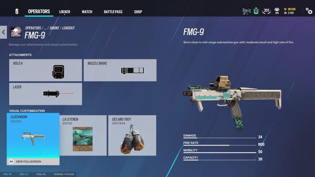 Best Smoke loadout in Rainbow Six Siege