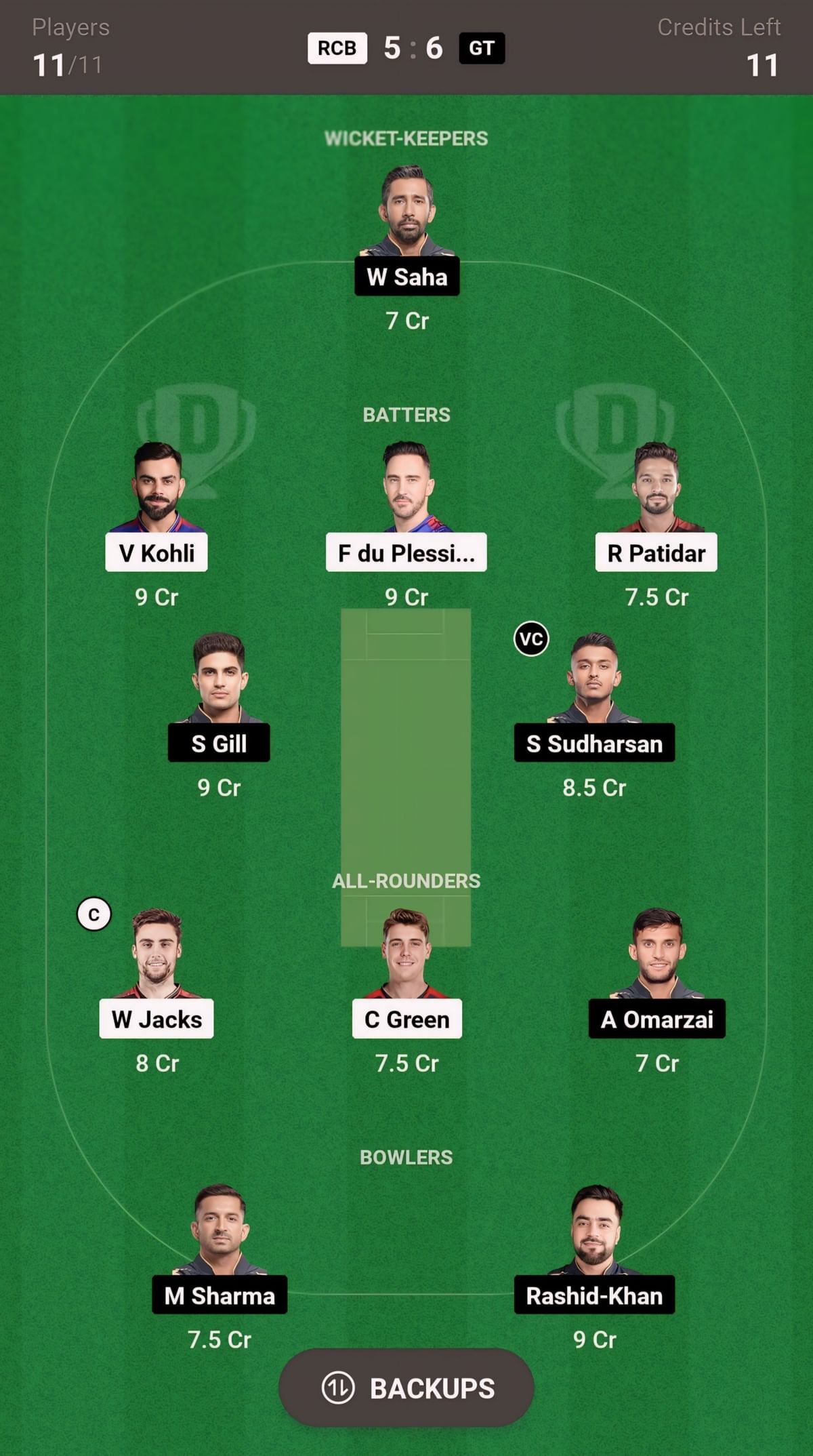 RCB vs GT Dream11 Prediction: Fantasy Cricket Tips, Today's Playing 11 and Pitch Report for IPL ...