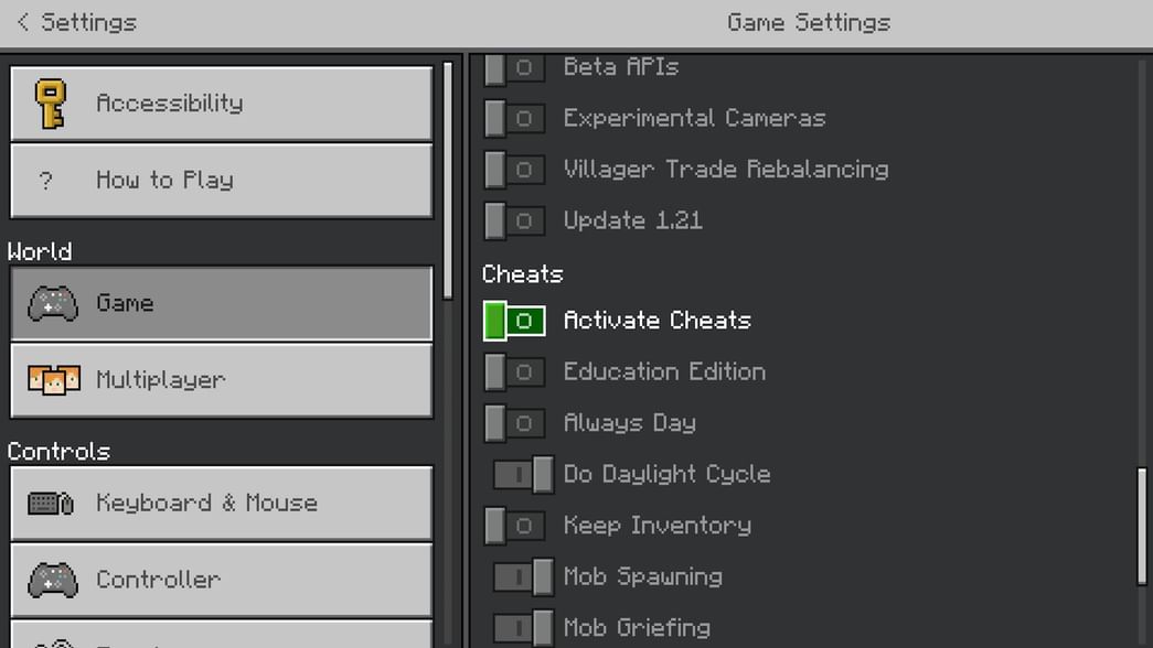 How to freeze time in Minecraft Bedrock