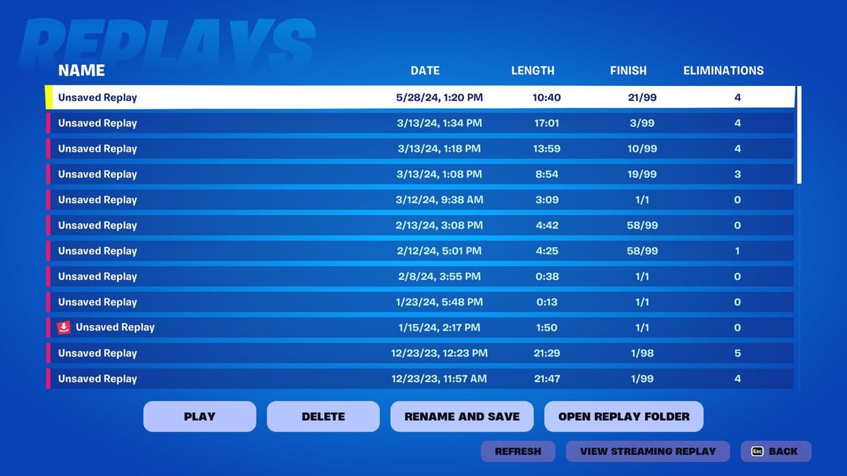 How to watch replays in Fortnite: A step-by-step guide