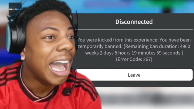 Why did IShowSpeed get banned from Roblox?