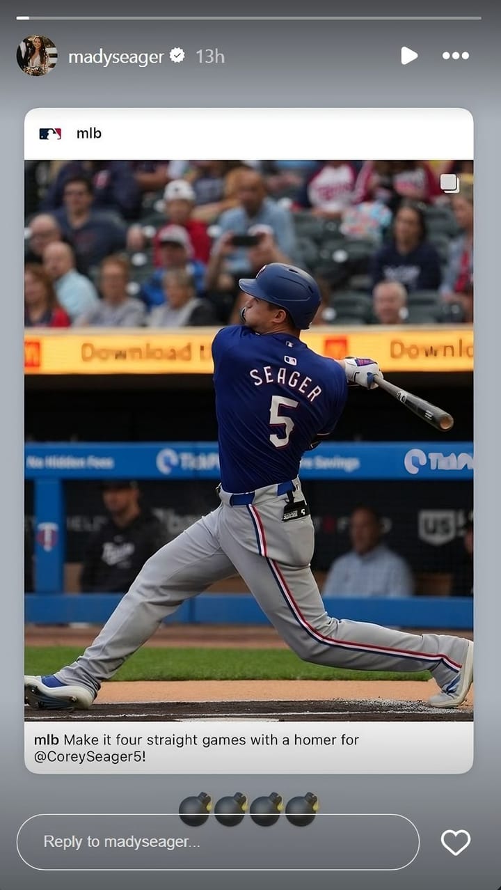 PHOTO: Corey Seager's wife Madisyn celebrates WS MVP husband's four ...