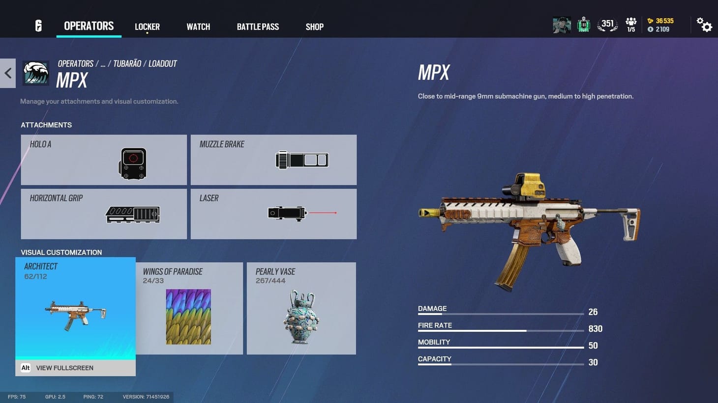 Best Tubarão loadout: Best Tubarão loadout in Rainbow Six Siege