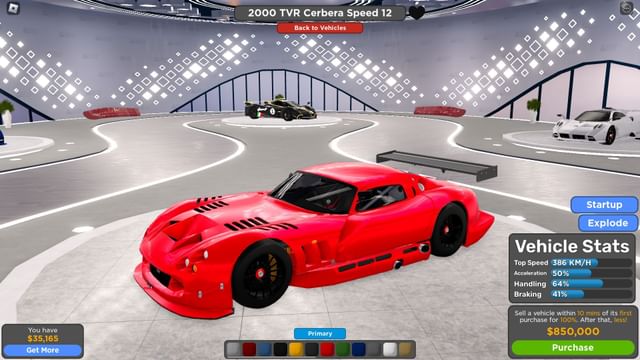 5 best cars in Driving Empire