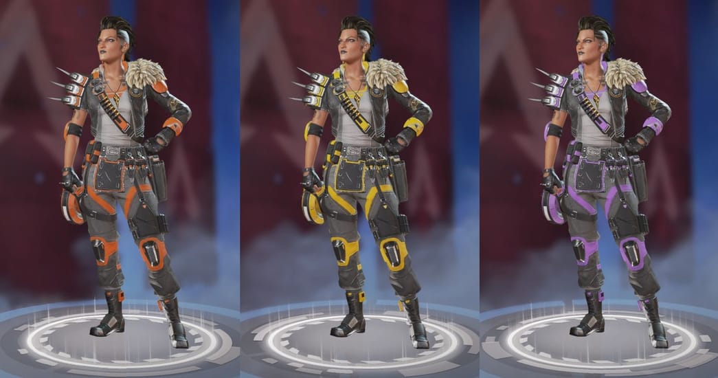 All Mad Maggie skins in Apex Legends