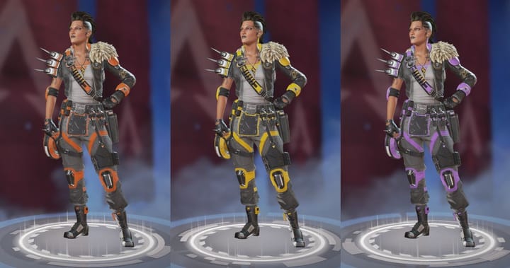 All Mad Maggie skins in Apex Legends