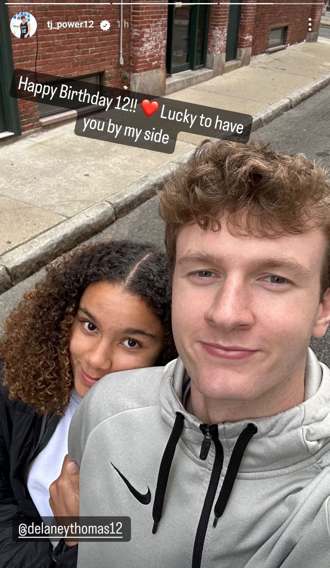 Former Duke star TJ Power pens heartfelt message for GF Delaney Thomas ...