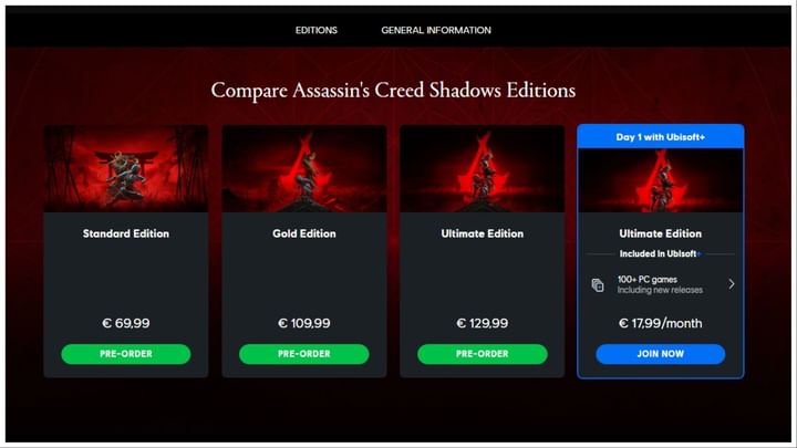 Is Assassin's Creed Shadows Ultimate Edition worth buying? Content, bonuses, and more explained